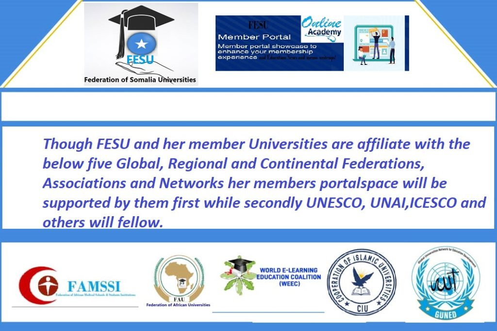 FESU Website – Federation of Somalia Universities (FESU)